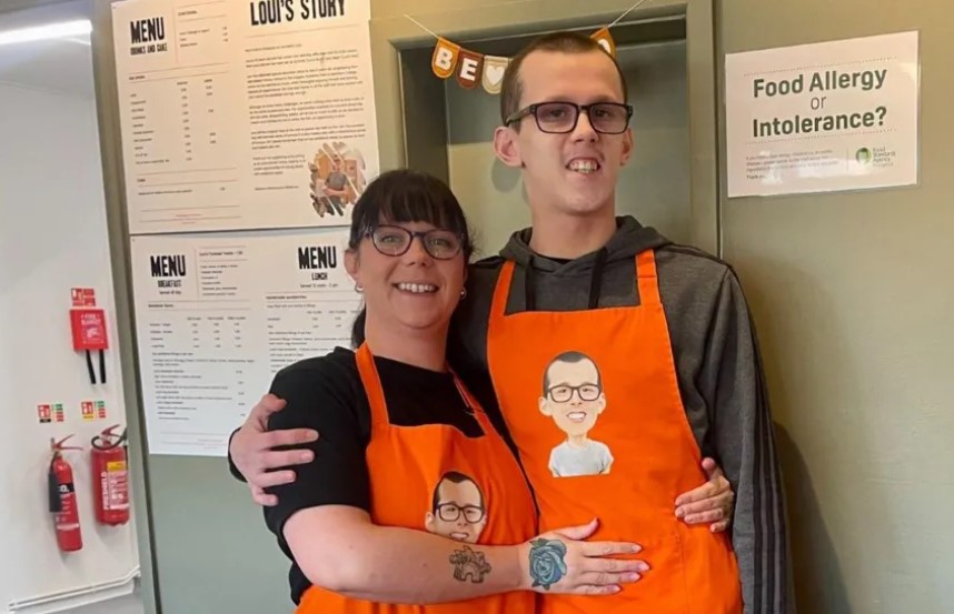 Mum opens café so she could employ her disabled son