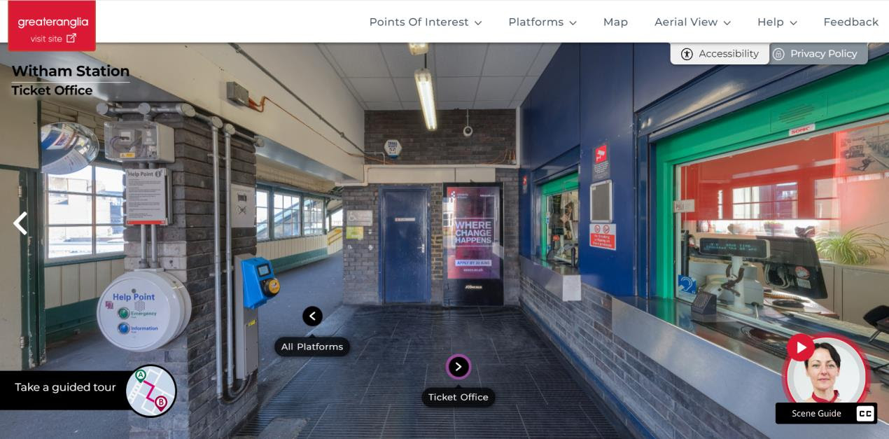 Virtual tour of Witham rail station will help people travel with confidence