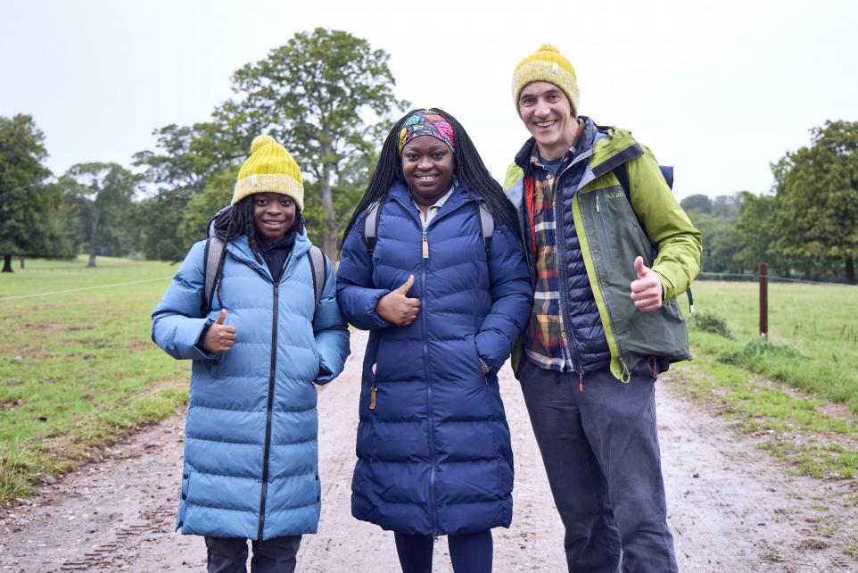 Young football fanatic joins Countryside Ramble for BBC Children in Need